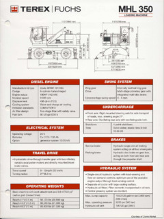 Material Handlers Terex Fuchs Specifications CraneMarket