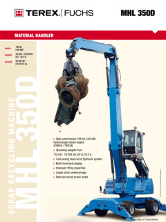 Terex Fuchs MHL 350 D Specifications CraneMarket