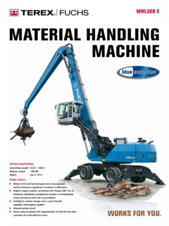 Terex Fuchs MHL 360 E Specifications CraneMarket