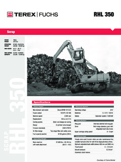 Material Handlers Terex Fuchs RHL 350 Specifications CraneMarket