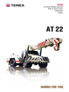 Terex AT 22 Specifications CraneMarket