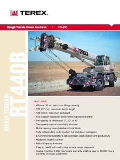 Terex RT440B Specifications CraneMarket