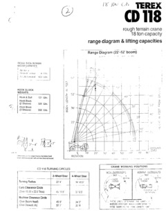 Terex CD 118 Specifications CraneMarket