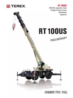 Terex RT 100US Specifications CraneMarket
