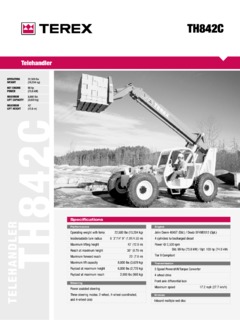 Telehandlers Terex Specifications CraneMarket