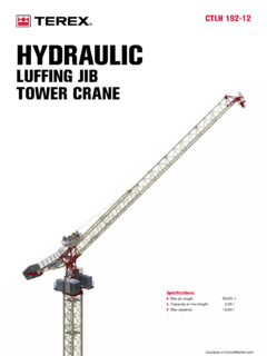 Tower Cranes Terex Specifications CraneMarket
