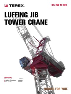 Terex CTL 260-18 H20 Specifications CraneMarket