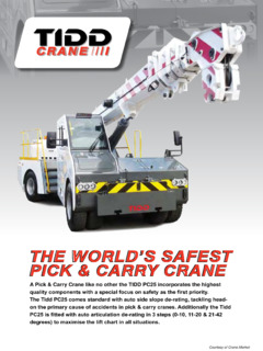 Tidd Crane Specifications CraneMarket