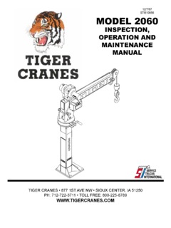 Tiger Cranes Specifications CraneMarket