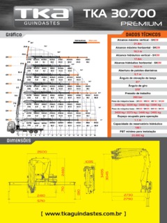Articulating Knuckle Boom Cranes TKA Guindastes 30.700 Specifications ...