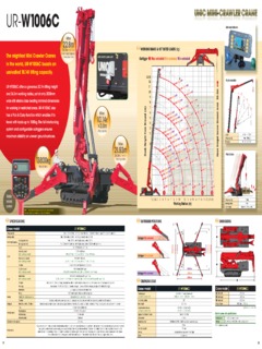 Crawler Track Mounted UNIC Specifications CraneMarket