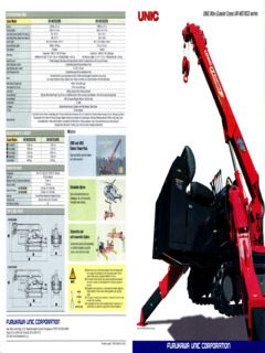 UNIC Specifications CraneMarket