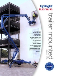 UpRight TL33 Specifications CraneMarket