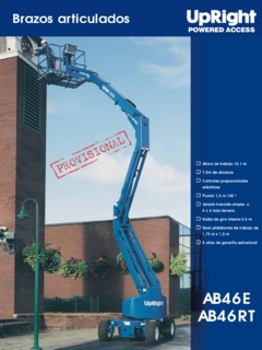 Boom Lifts-Articulating UpRight Specifications CraneMarket