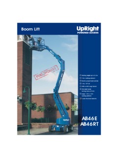 Boom Lifts-Articulating UpRight Specifications CraneMarket