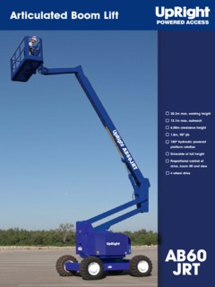 Boom Lifts-Articulating UpRight Specifications CraneMarket