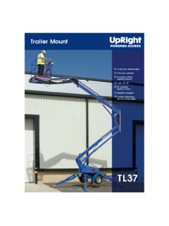 UpRight TL37 Specifications CraneMarket