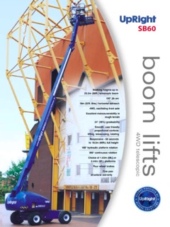 UpRight SB60 Specifications CraneMarket