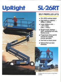 UpRight Specifications CraneMarket