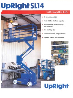 UpRight SL14 Specifications CraneMarket