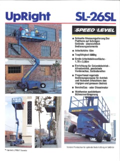 Speed Level Lifts UpRight Specifications CraneMarket