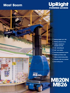 Vertical Mast Lifts UpRight Specifications CraneMarket