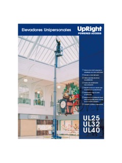 UpRight UL25 Specifications CraneMarket