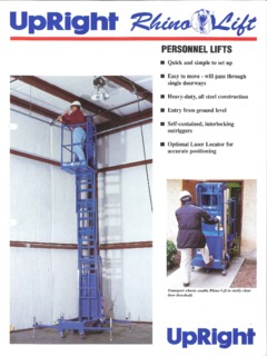 Platform Aerial Lifts Bucket Trucks & Digger Derricks Vertical Mast ...