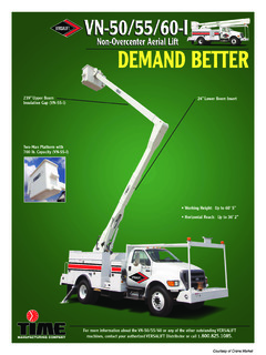 Versalift VN-55-I Specifications CraneMarket