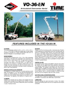 Versalift VO-36-N Specifications CraneMarket