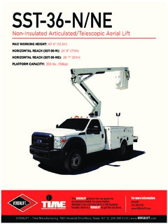 Versalift SST-36-N Specifications CraneMarket