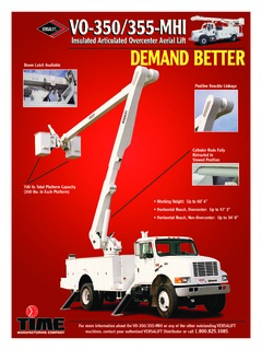 Truck Mounted Versalift VO-350-MHI Specifications CraneMarket