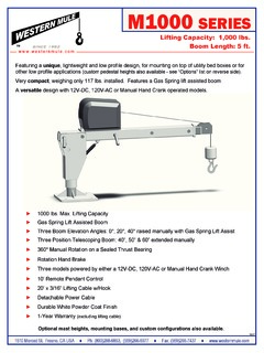 Western Mule Specifications CraneMarket