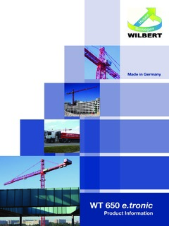 Tower Cranes Wilbert Specifications CraneMarket