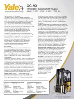 Yale GC050VX Specifications CraneMarket