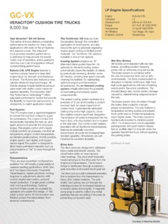 Yale Specifications CraneMarket