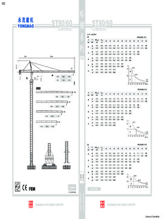 Cranes Hoists & Material Handlers Tower Hammerhead Yongmao ...