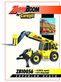 ZoomBoom Specifications CraneMarket